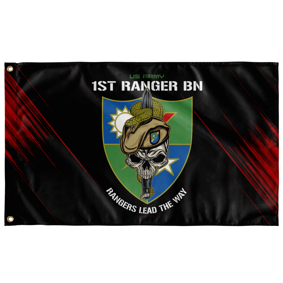 1st Ranger Battalion Snake Eaters Red Pattern Wall Flag – repository471